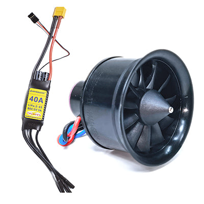 50mm EDF 4S 4300KV 950g thrust belt 11 blades electric ducted fan for ...