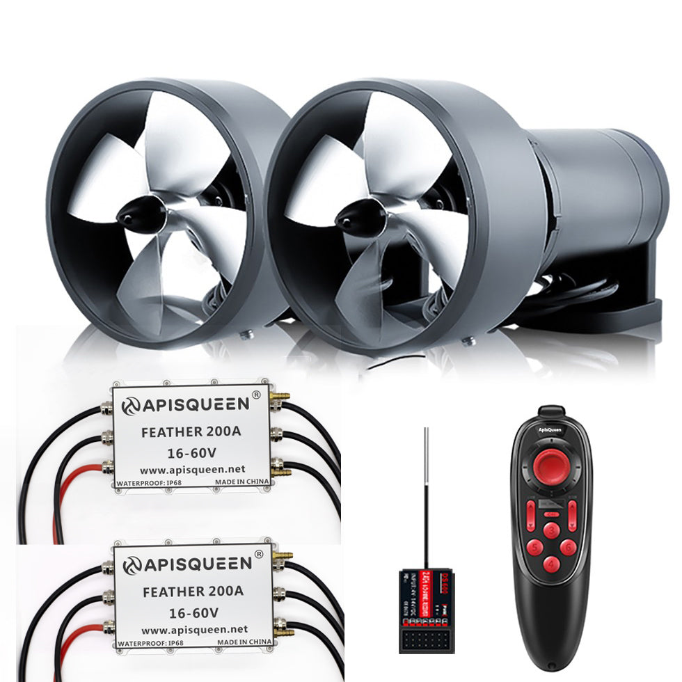 APISQUEEN U40 Set 40KG Kayak Submarine RC Boat Propeller Underwater ...